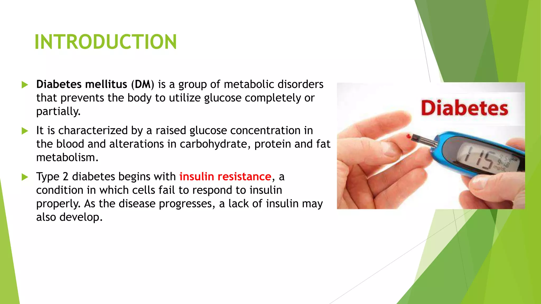 type 2 diabetes mellitus | PPTX