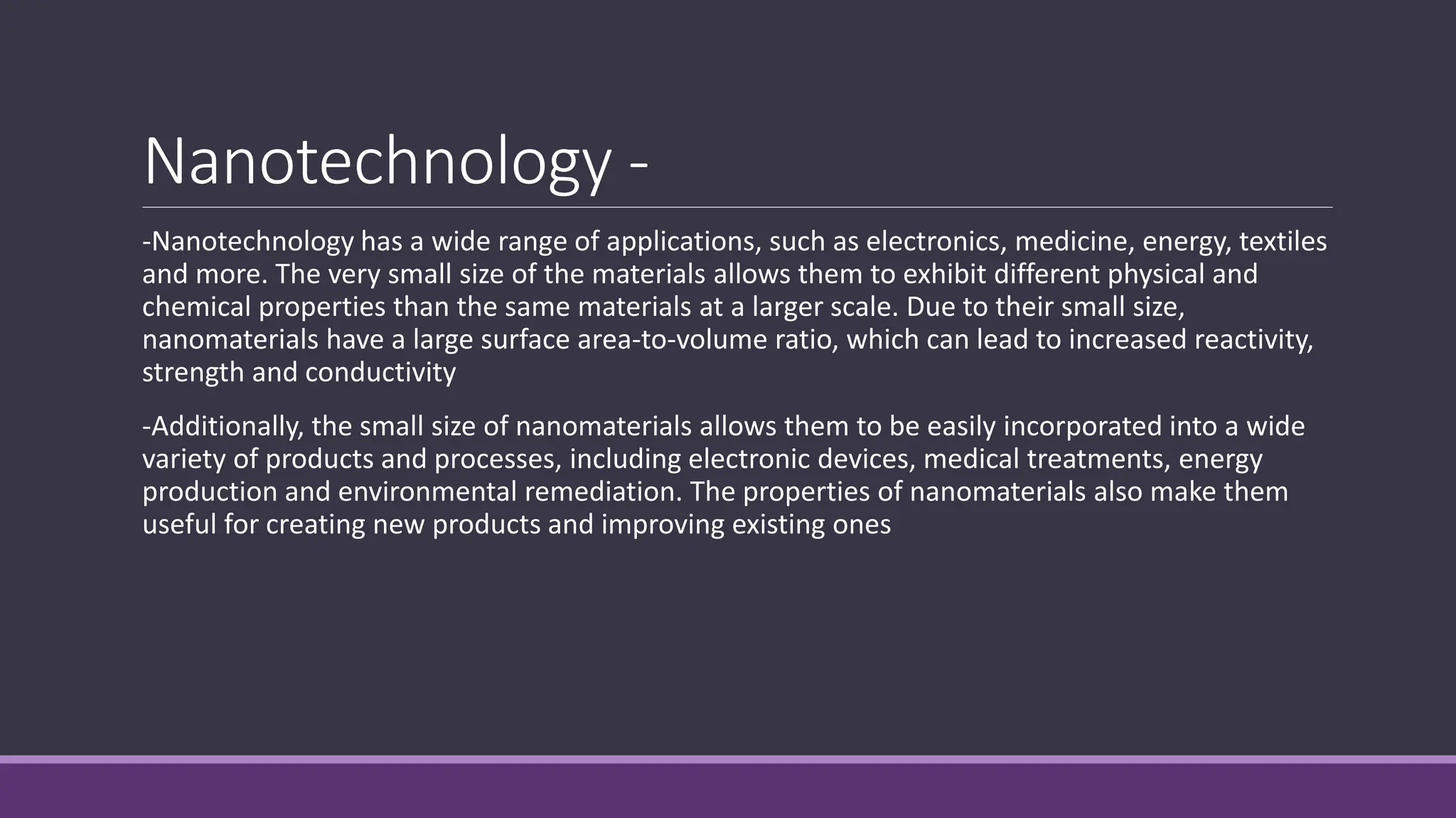 Overview Of Nanotechnology Historical Perspective Of Integration Of Biology , Chemistry And ...