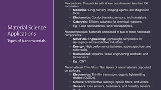 Overview Of Nanotechnology Historical Perspective Of Integration Of Biology , Chemistry And ...