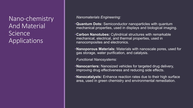 Overview Of Nanotechnology Historical Perspective Of Integration Of Biology , Chemistry And ...