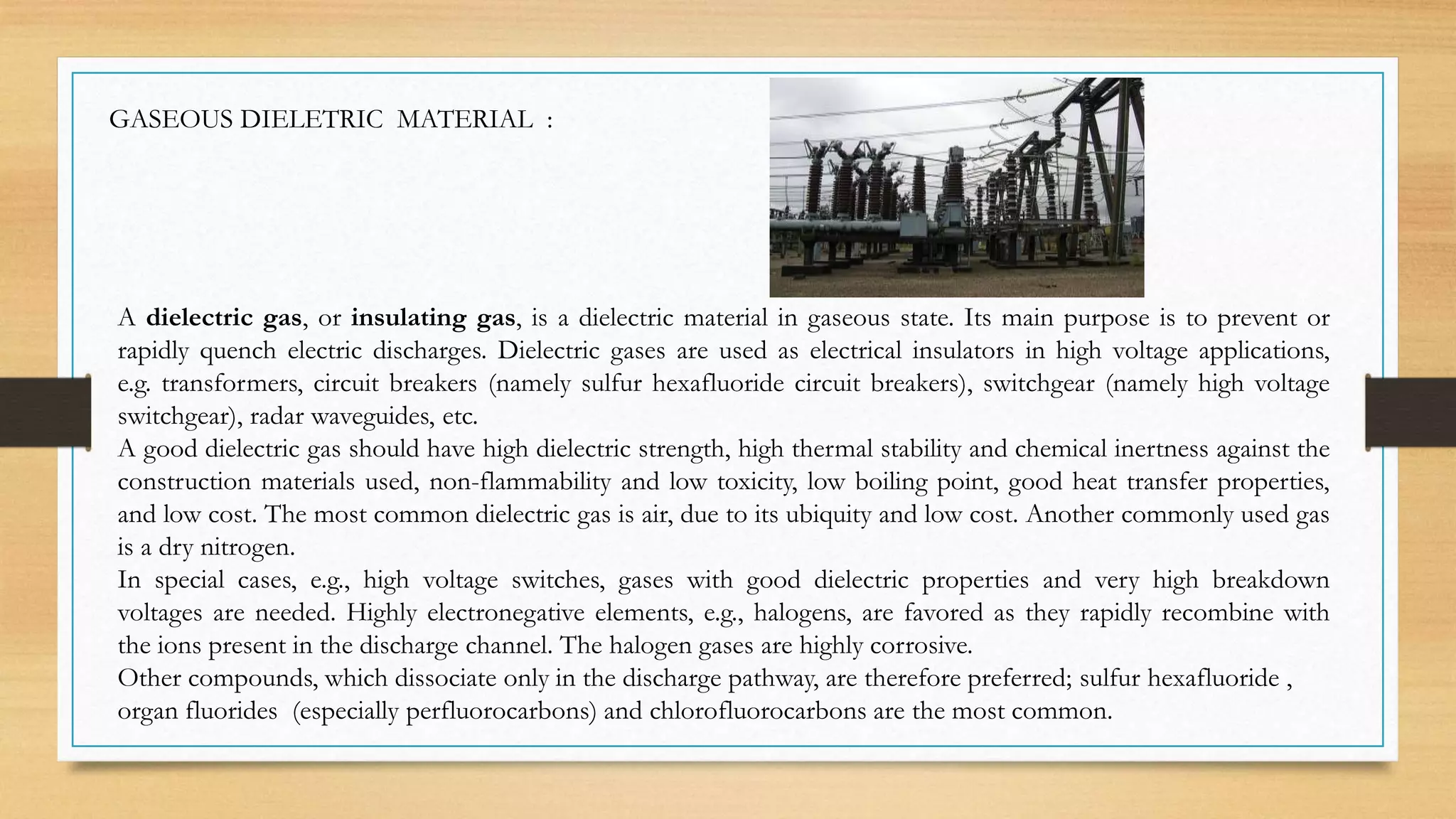 Type and application of dielectric | PPTX
