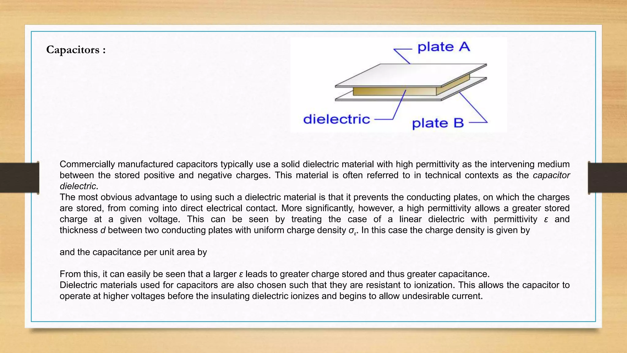 Type and application of dielectric | PPTX