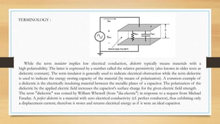 Type and application of dielectric | PPTX