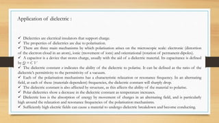 Type and application of dielectric | PPTX