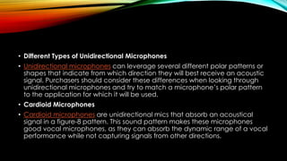 Type and applications of microphones | PDF