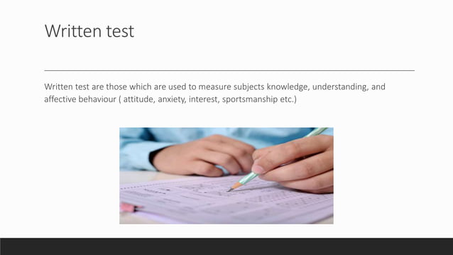 Type and classification of test | PDF | Science