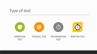 Type and classification of test | PDF