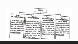 Type and classification of test | PDF