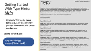 Type Annotations in Python: Whats, Whys and Wows! | PPTX