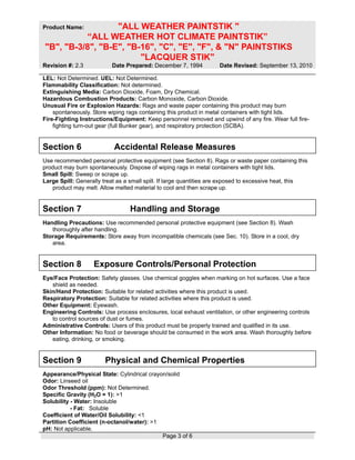 Markal Type B Paint Stiks from Project Sales Corp | PDF