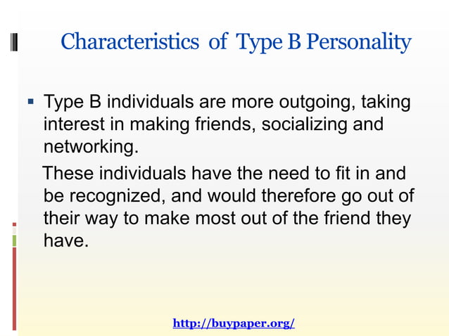 Type B personality | PPT