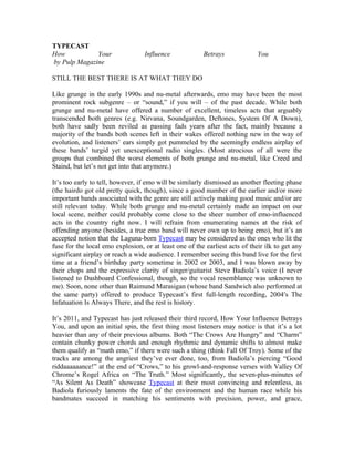 Typecast information | DOC