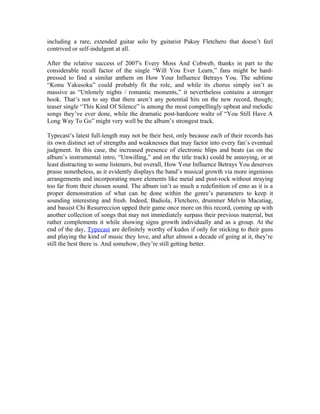 Typecast information | DOC