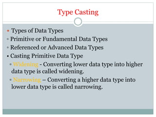 Type casting | PPTX