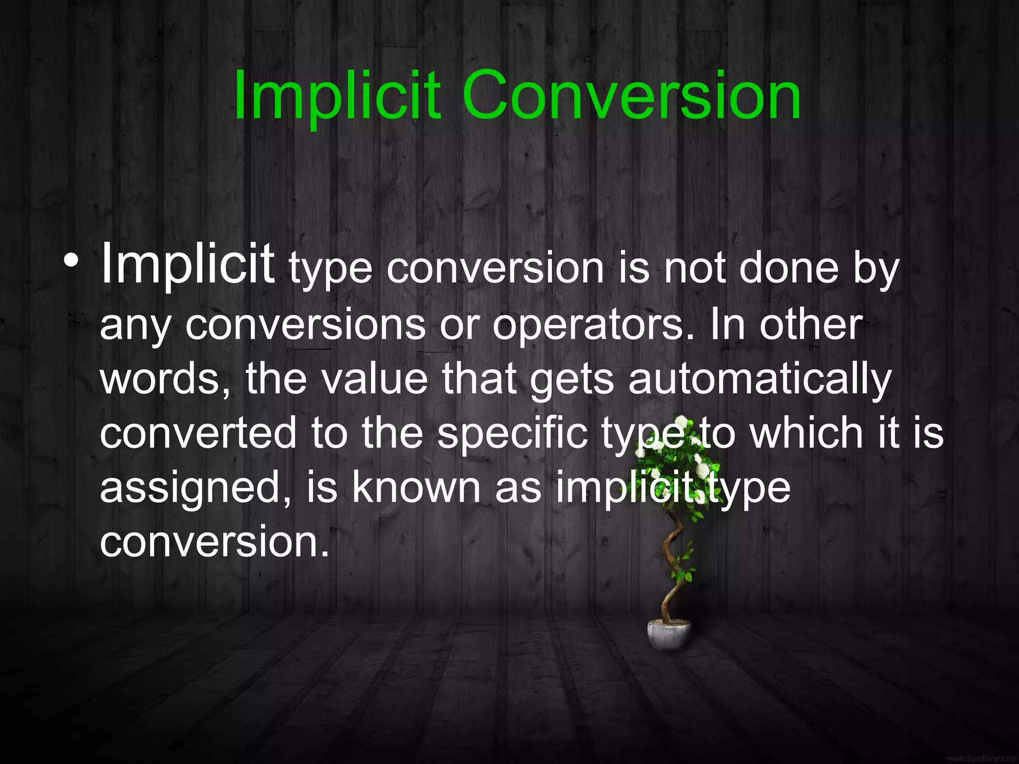 Type Casting in C++ | PPT | Programming Languages | Computing