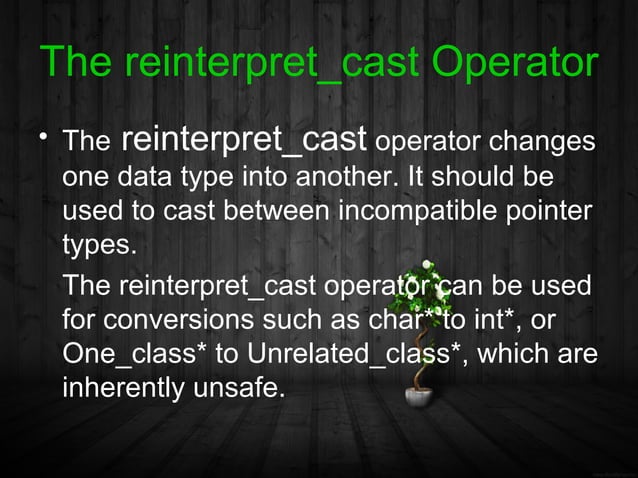 Type Casting in C++ | PPT | Programming Languages | Computing