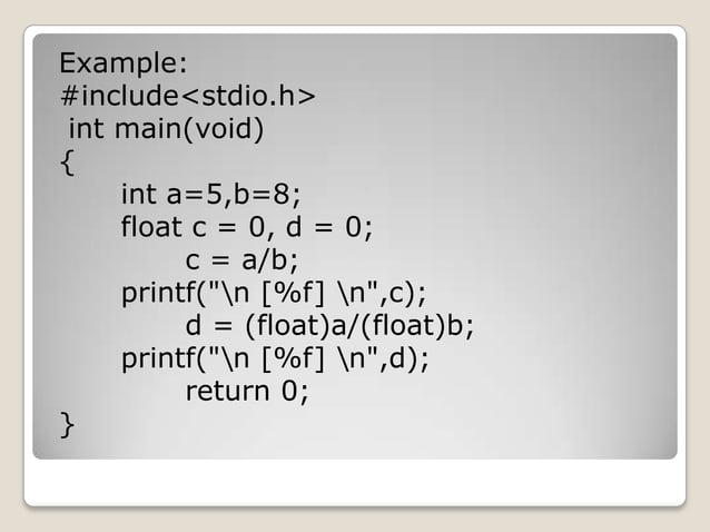 Typecasting in c | PPTX
