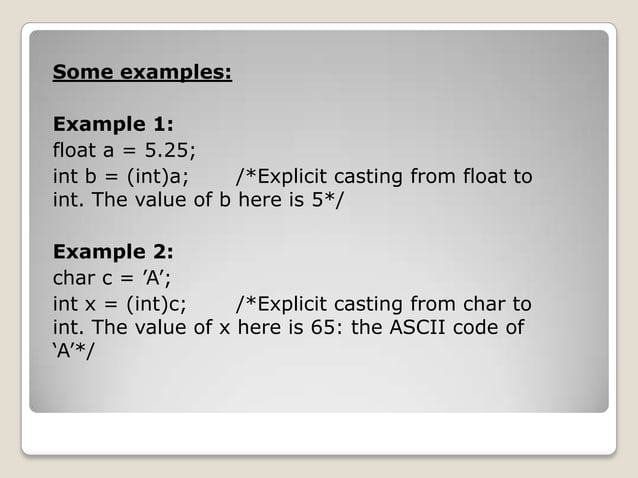 Typecasting in c | PPTX