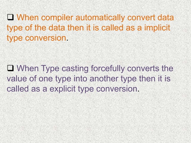 Type casting & type conversion | PPTX