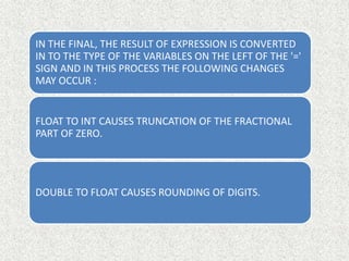 Type casting & type conversion | PPTX