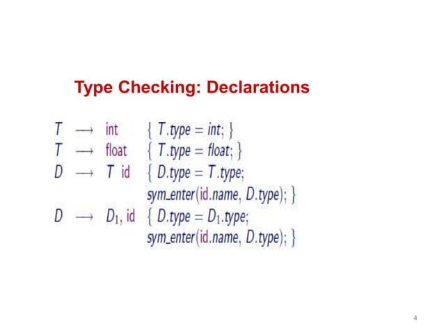 Type checking | PPTX | Programming Languages | Computing