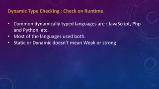 Type checking compiler construction Chapter #6 | PPTX