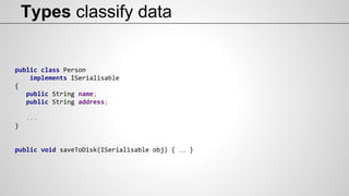 Type classes 101 - classification beyond inheritance | PPT