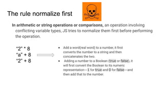 Type conversion in javascript | PPTX