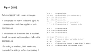 Type conversion in javascript | PPTX
