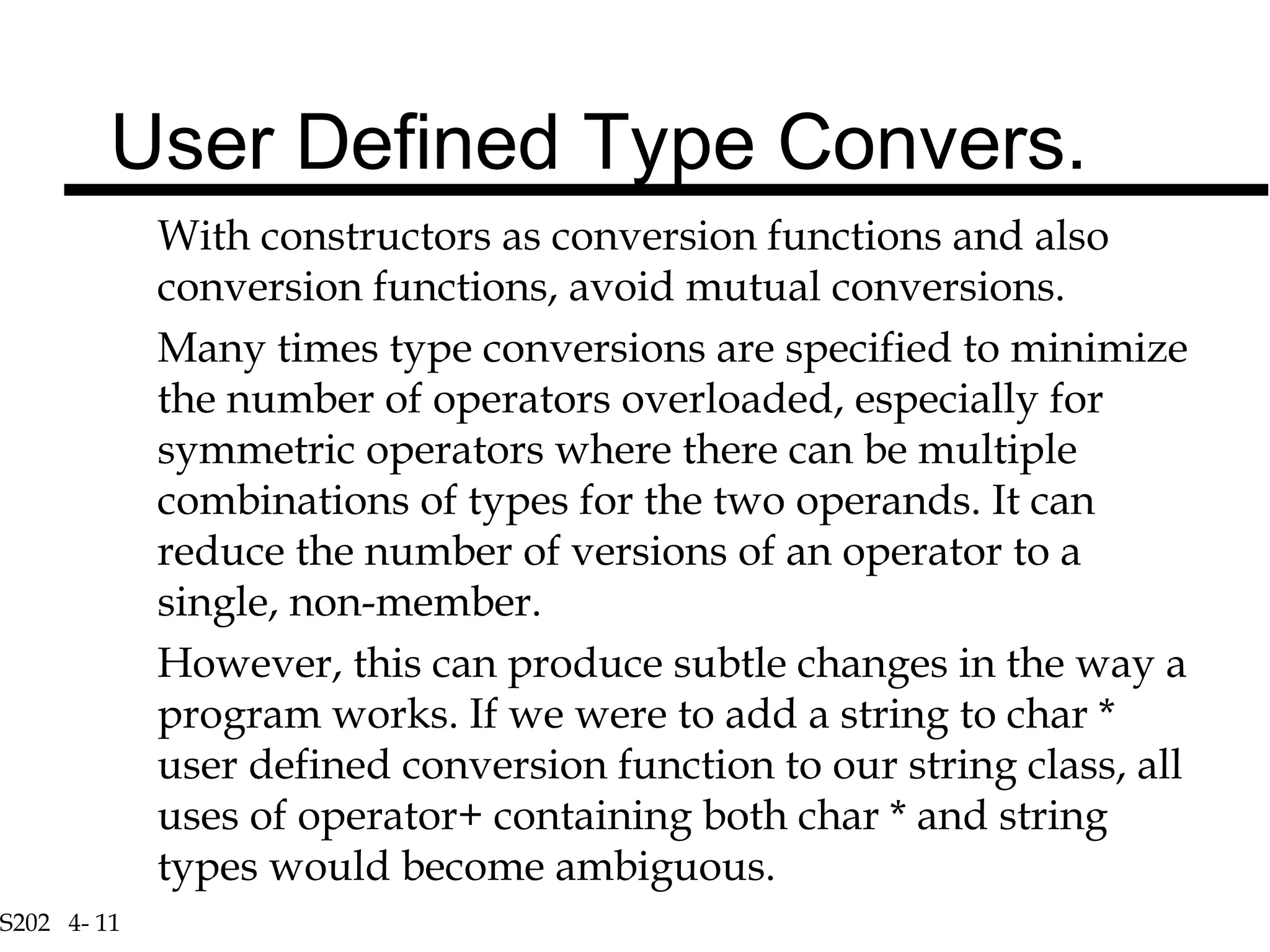 Type conversions | PPT