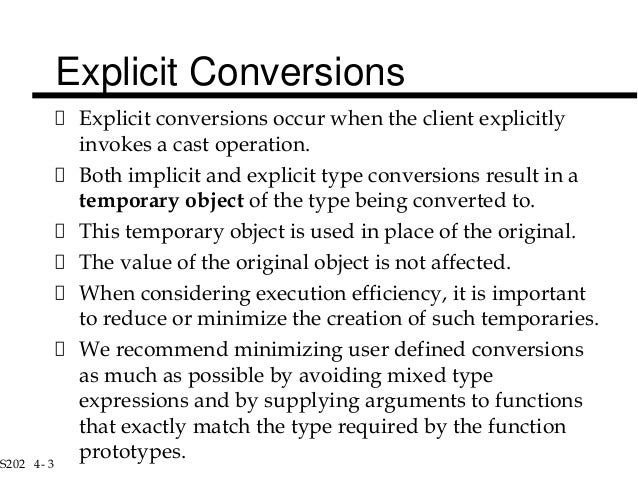 Type Conversions