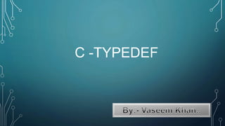Typedef | PPT