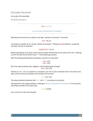 Complex C-declarations & typedef | PDF