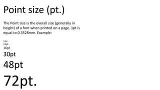 Type definitions | PPTX | Desktop Publishing | Computer Software and ...