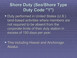 Type duty assignment codes | PPT