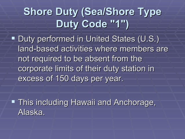 Type duty assignment codes | PPT