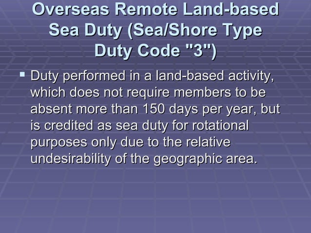 Type duty assignment codes | PPT