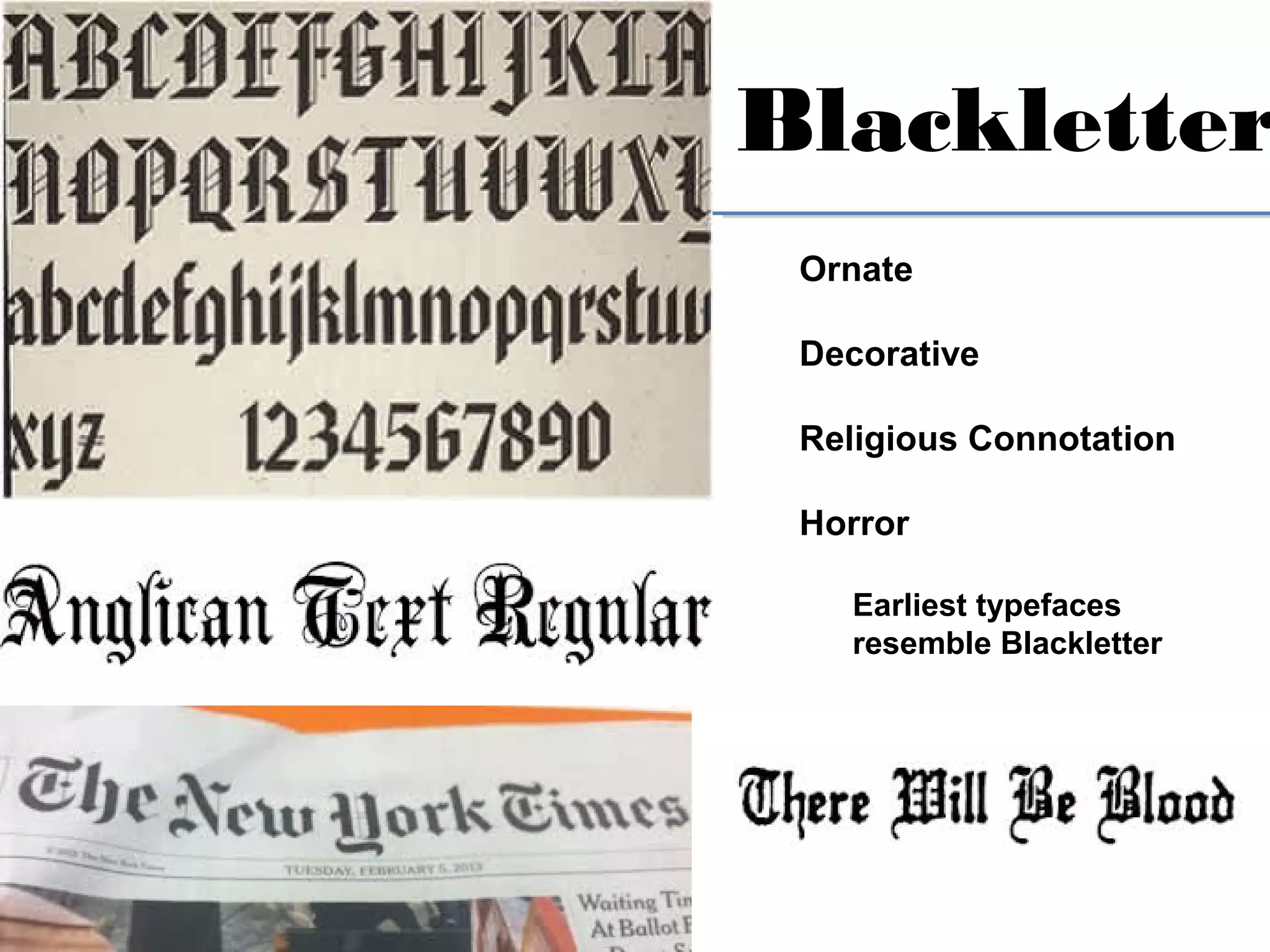 Typeface families | PPT