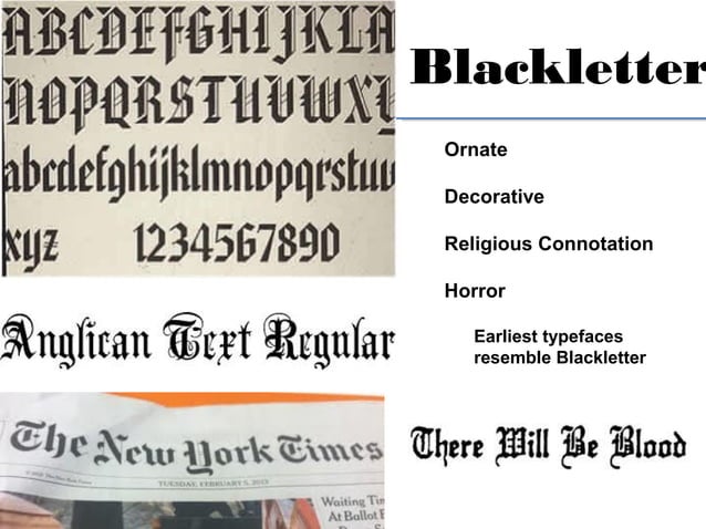 Typeface families | PPT