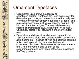 Typeface ornaments | PPTX
