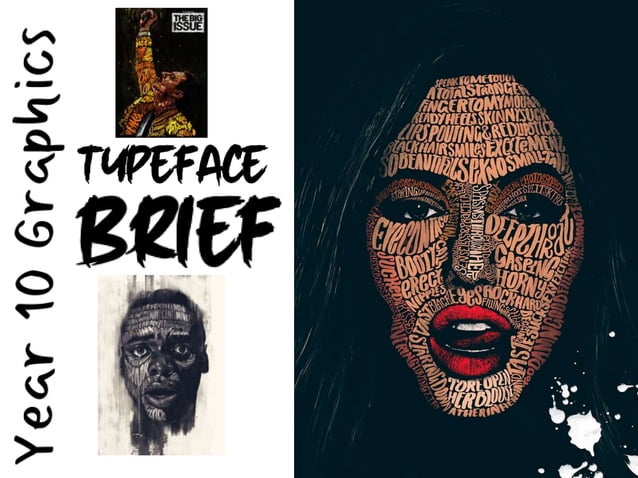 Type face moodboard portrait shoot and artist board 2021 | PPT