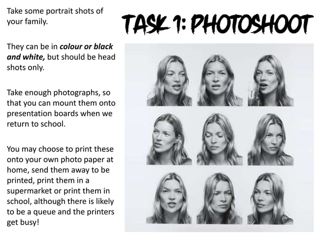 Type face moodboard portrait shoot and artist board 2021 | PPT