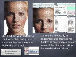 Type face photoshop lessons | PPT | Photo Editing Software | Computer ...