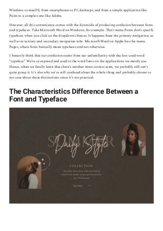 Typeface Vs Font : Comprehensive Guide to What You Should Know About ...