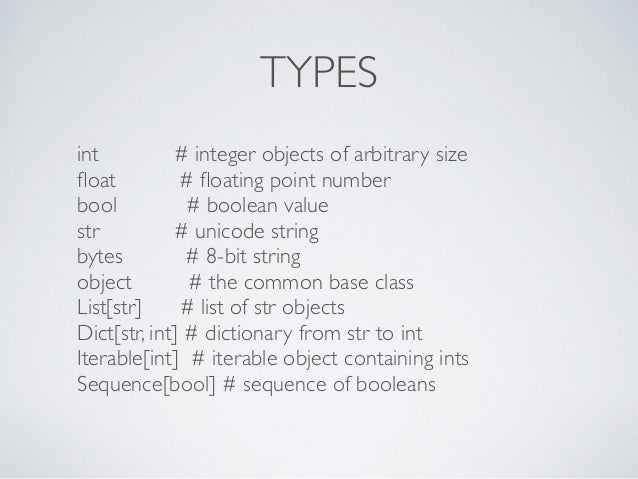 Python Type Hints python-type-hints