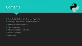 Type hints in python & mypy | PPT