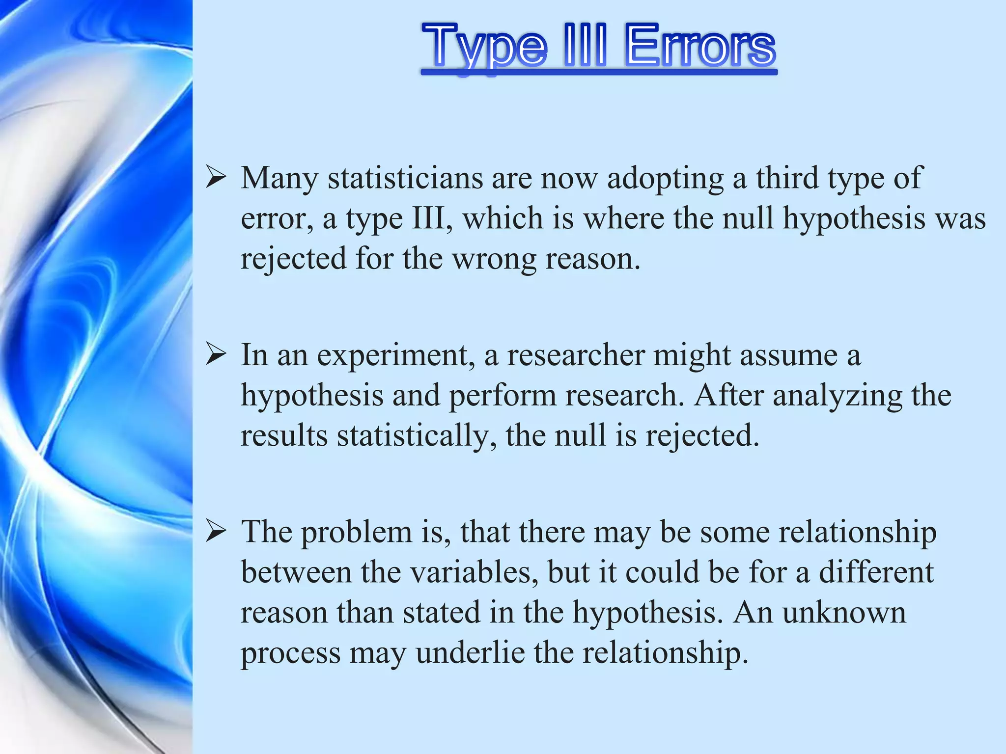 Type i and type ii errors | PPTX