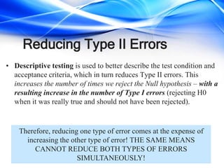Type i and type ii errors | PPTX