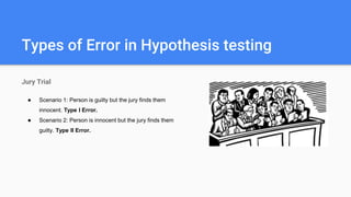 Type i and type ii errors | PPTX