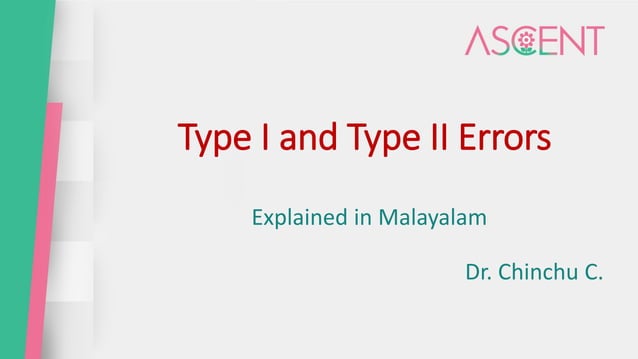Type I and Type II Errors in Research Methodology | PDF